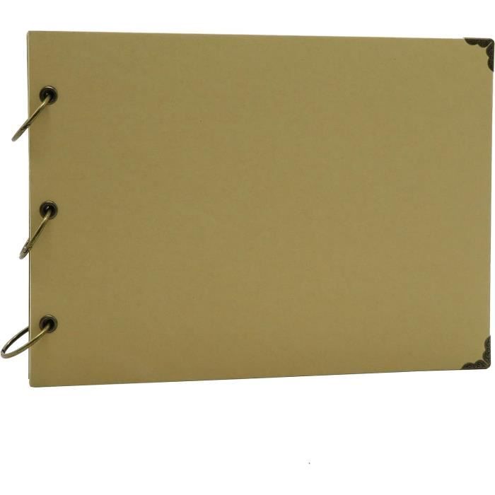 Album photo à coller, à coller, format A4, beige,[S497] - Cdiscount ...
