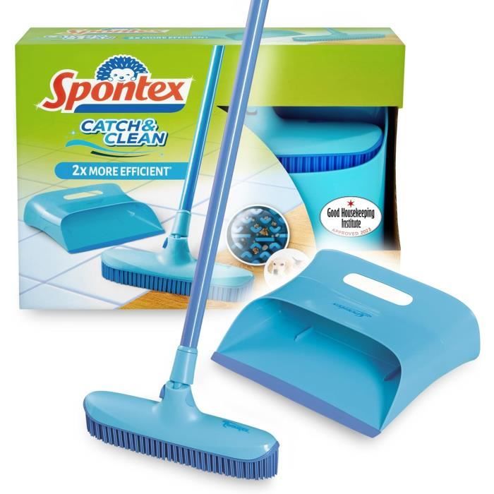 Spontex - Pelle et balayette en caoutchouc Catch Clean pour poils d ...