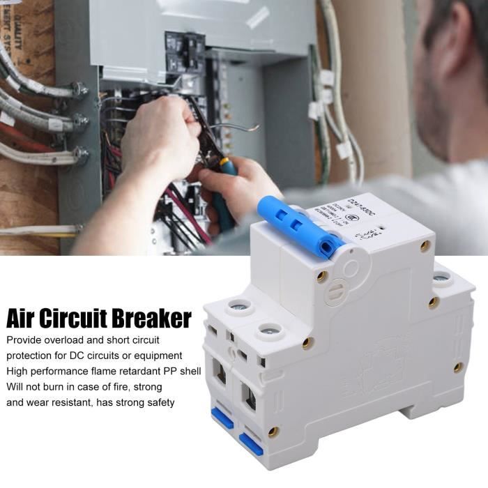 CET - Disjoncteur CC PV Disjoncteur cc photovoltaïque 2P 4KA capacité de segmentation ignifuge ...