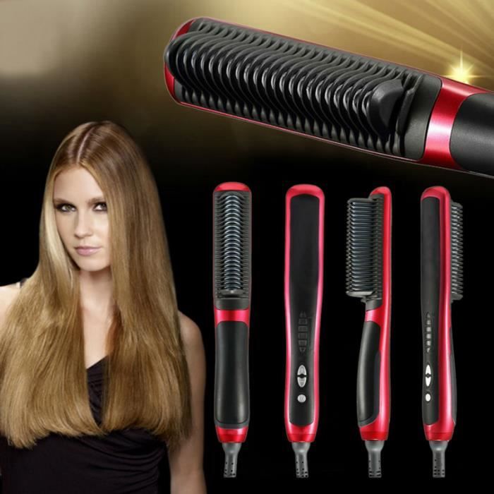 En 2016, le nouveau pinceau lisseur peigne cheveux électrique fers à défriser comb reto machine ...