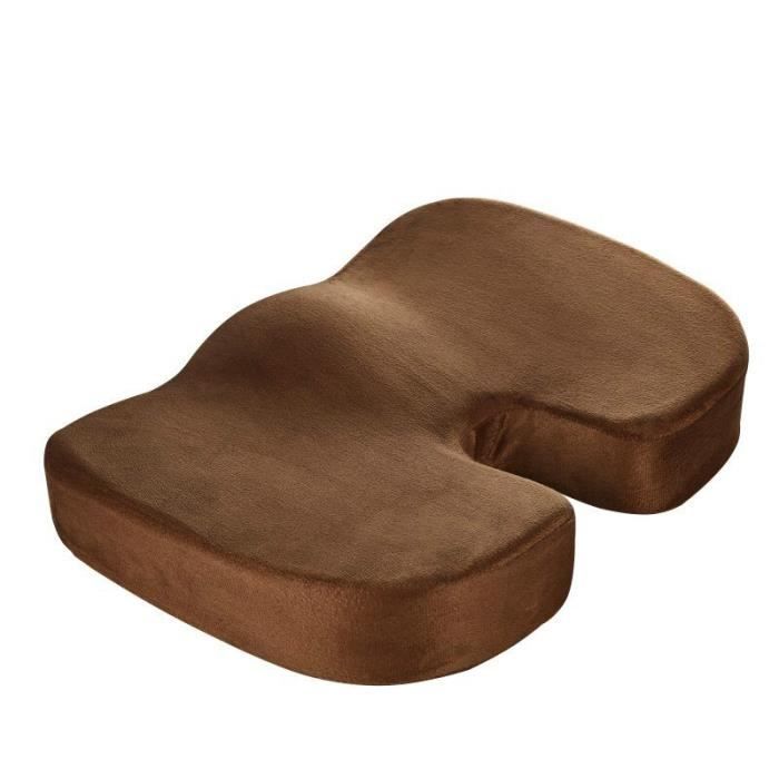 COUSSIN DE CHAISE,Velvet brown-Memory Foam--Coussin De Chaise ...