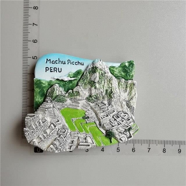 MAGNETS,Machu Picchu Peru--Autocollants 3d en résine pour réfrigérateur ...