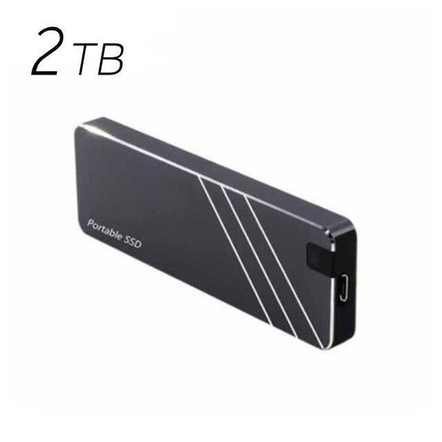 Disque dur externe,2TB Black--Disque SSD externe portable haute vitesse ...