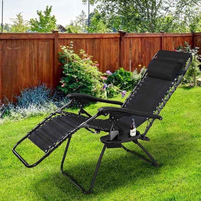 Chaise Longue Transat Jardin Plein Air, Transat de Plage Pliable, Bain ...
