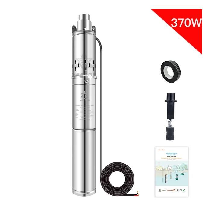 Pompe à Eau Solaire, Puissance 400W, Contrôleur Intégré, 3SP2-65-D24 ...