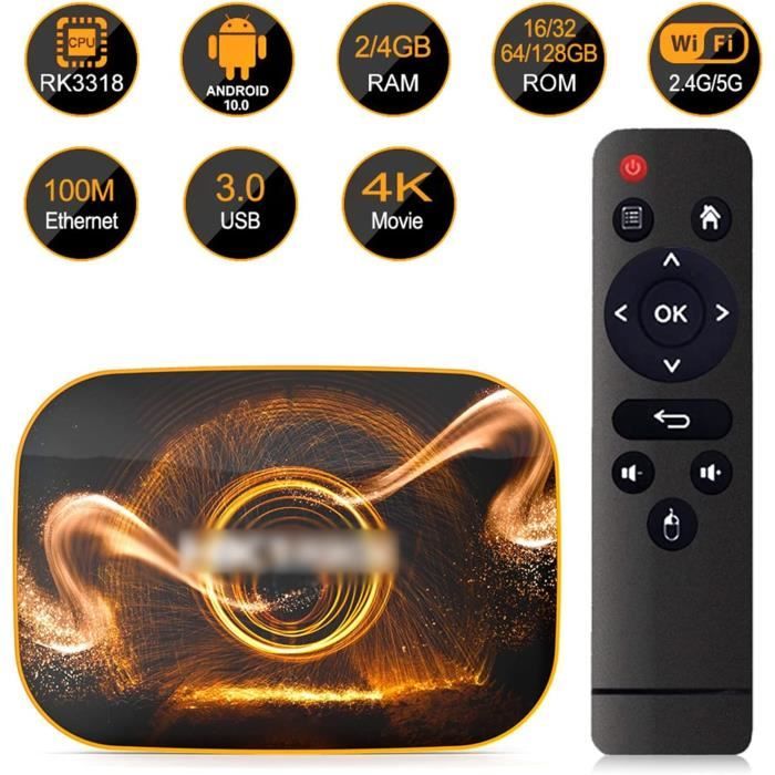 Media Player HDMI-AV TV 4k, Mini HD TV USB avec télécommande, Android ...