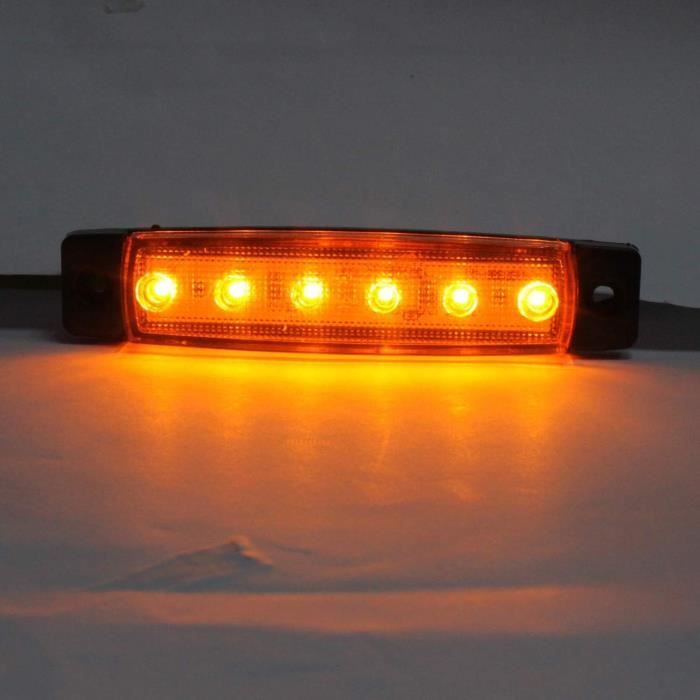 20X Feux De Gabarit Led Feux Latéraux Eclairage Ambre,Led Côté Marqueur Feux Indicateurs De ...