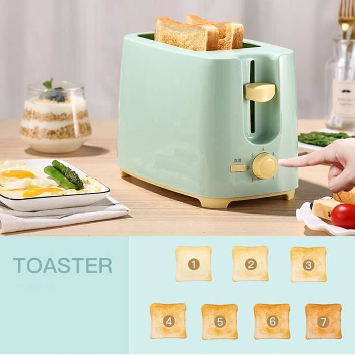 Durable Toaster Grille-Pain Fente Large Spécial Baguette Colours, 7 ...