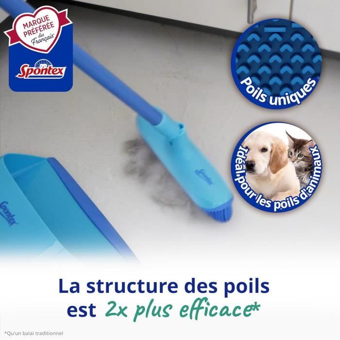 Spontex - Pelle et balayette en caoutchouc Catch Clean pour poils d ...