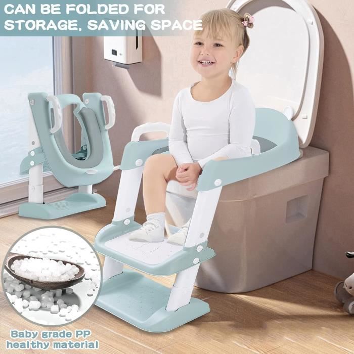 MUOIVG Réducteur Toilette Enfant avec Escalier, WC Enfant, Siège de ...