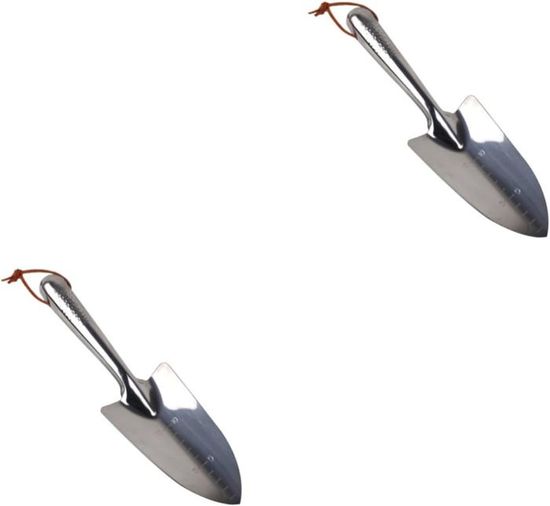 Argentx2pcs 2 Pièces Pelle en Acier Inoxydable Pelle forgée Pelle de ...