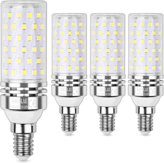 LED Ampoule Mas 15W 120W quivalent Ampoules Incandescence 6000K Blanc Froid 1700LM E14 Petite ...