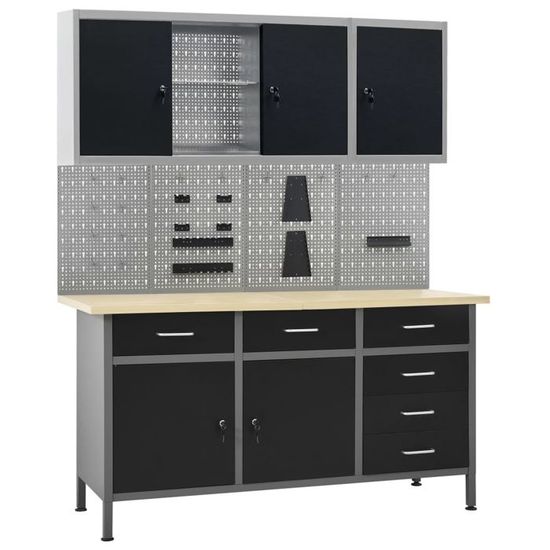 SWEET Établi avec 4 panneaux muraux et 2 armoires - 770020 - Cdiscount ...