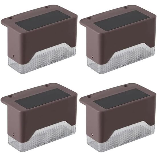 APPLIQUE EXTERIEURE - L3682 - Ensemble de 4 lumières solaires LED pour ...