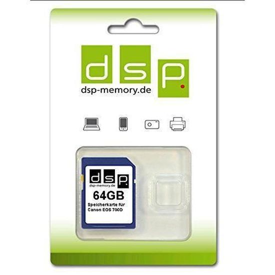 Carte mémoire SD DSP Memory Z de 64Go pour Canon EOS 700D - Cdiscount Appareil Photo