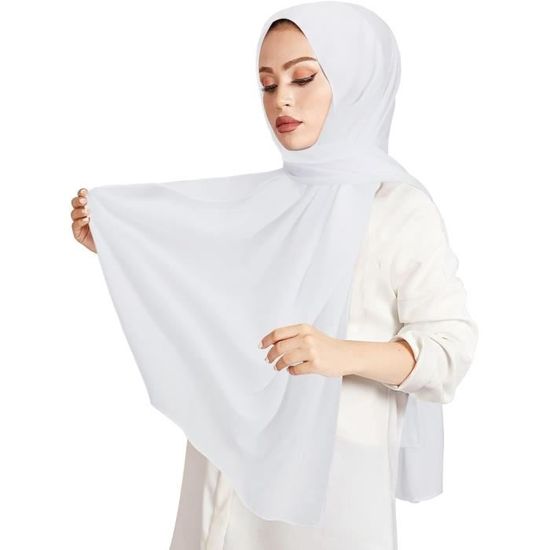 Hijab, Hijab Foulard À Enfiler Avec Sangles Bonnet Intégré, Hijab ...