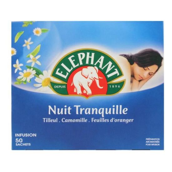 ELEPHANT Infusion Nuit Tranquille - 76 g - Cdiscount Au quotidien