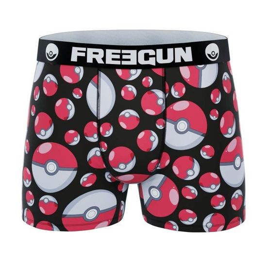 Boxer Homme Pokemon - FG/PKM13/1/BM/BALL/01 Noir - Cdiscount Prêt-à-Porter