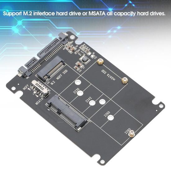 TMISHION Adaptateur M.2 NGFF/MSATA vers SATA 3.0 - SSD & quipement Informatique - Cdiscount ...