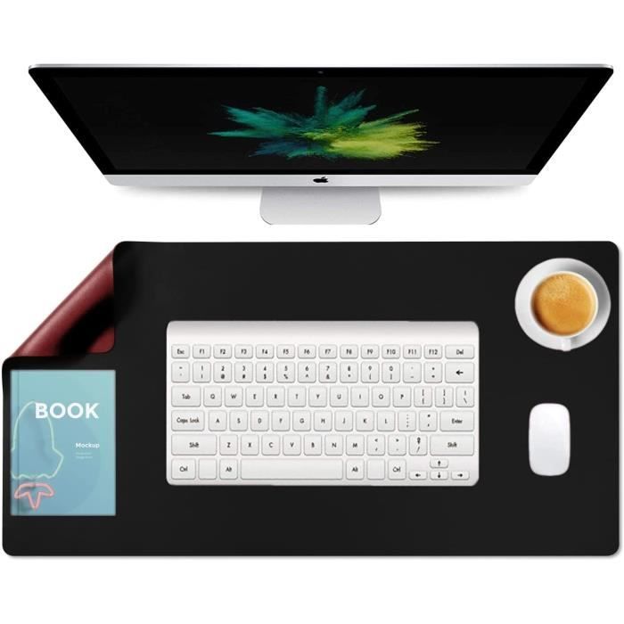 Sous-main de bureau double face (noir-rouge, 80 x 40 cm) - Cdiscount ...