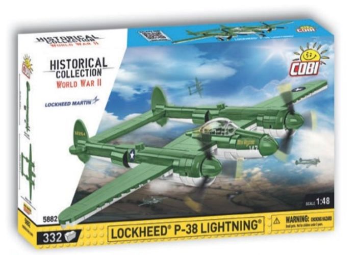 Maquette - COBI - Lockheed P-38 Lightning - 332 éléments - À monter soi ...