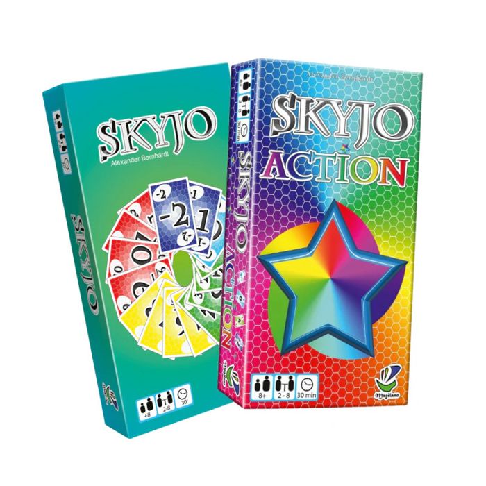 Pack SKYJO + SKYJO Action - Jeux de cartes - Famille - Cdiscount Jeux ...