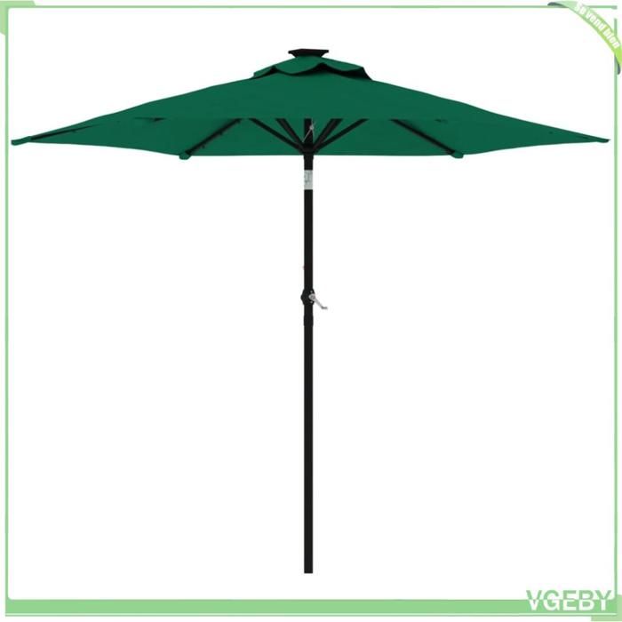 Parasol de jardin - FAFEICY - 4005059 - Carré 225x225 cm - Mât acier ...
