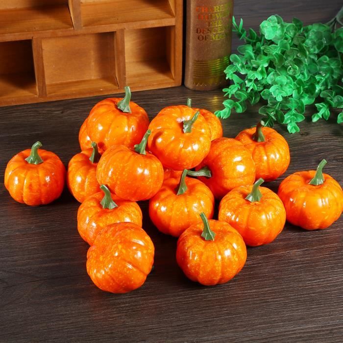Coeur déplacer bas prix Lot de 16 Mini Citrouilles Artificielles en ...