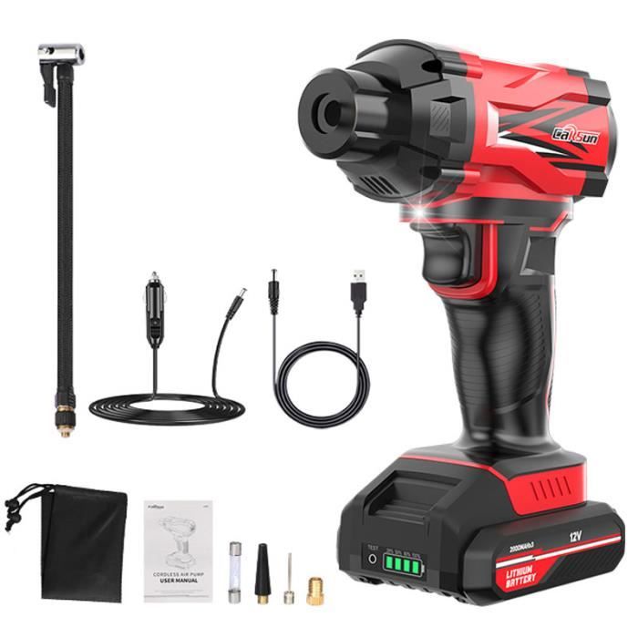 Compresseur d'air - Red - F551071 - Portable sans fil - Affichage ...