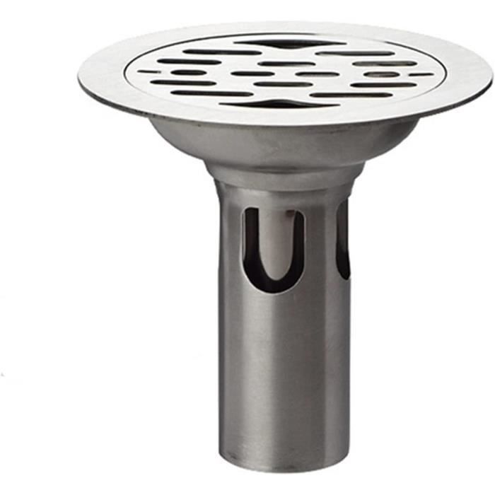 Siphon de Sol en Acier Inoxydable Rond Salle de Bain Douche égouttoir ...