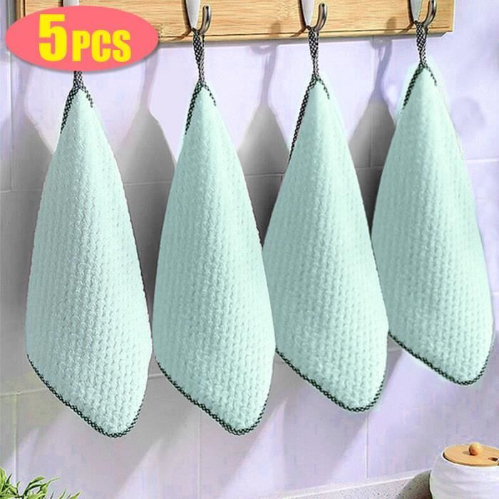 Torchon-essuie-main,Serviettes de cuisine en microfibre Chiffons à ...