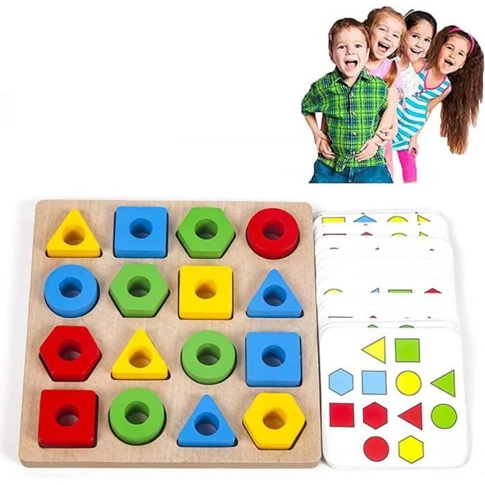 2022 New Geometric Shape Fast Matching Game Board Geometric Shape Quick ...