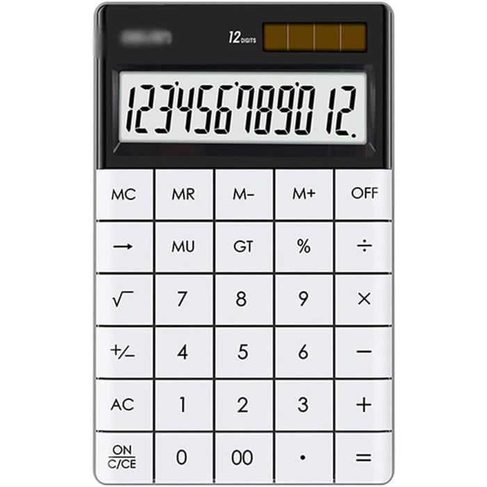 Multifonction Calculatrice Scientifique Dual Power, Solar À 12 Chiffres ...