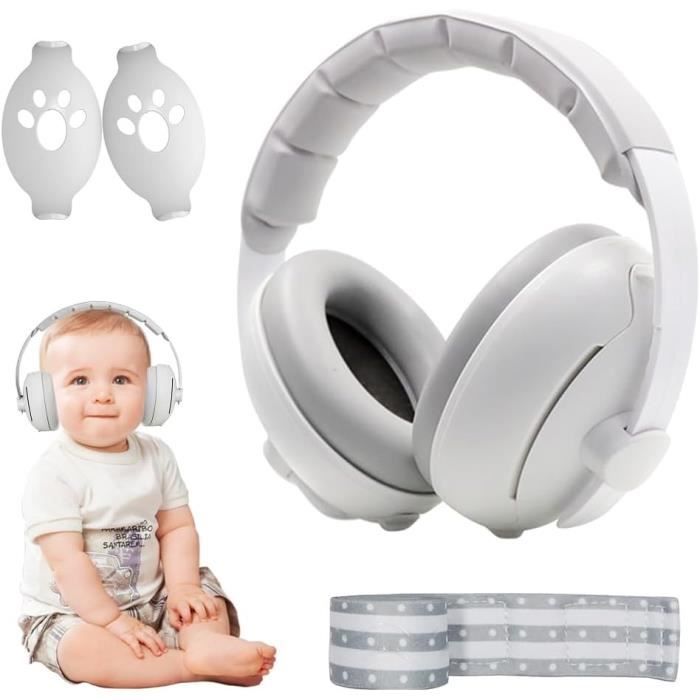 Casque Anti Bruit Bebe, 2in1 Casque Protection Auditive Bebe, Cache ...