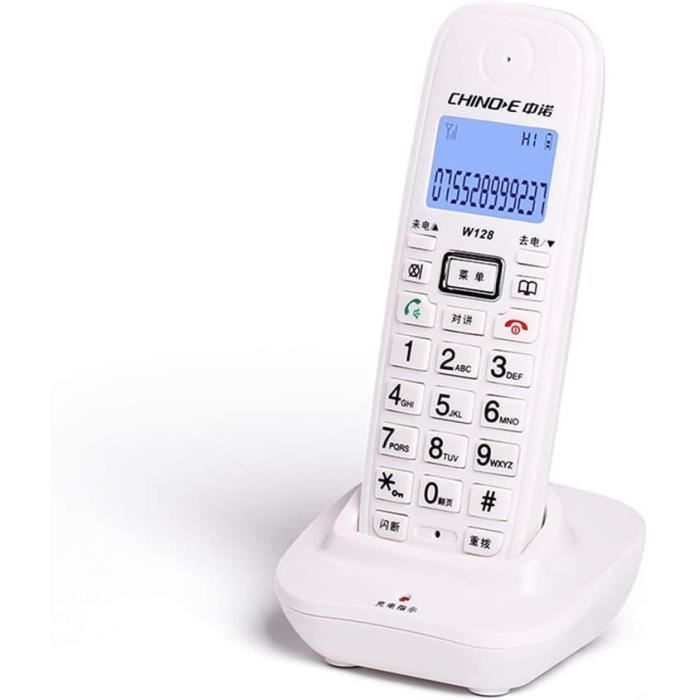 TéLéPhone NuméRique TéLéPhone Fixe sans Fil Bureau à Domicile Poste De ...