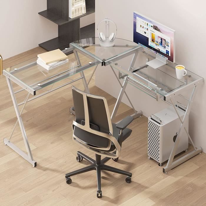 Bureaux et Postes de Travail Informatiques en Forme de L Grand Table ...