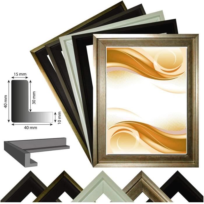 Cadre Profilé Singapour Pour Toile, - Tableau sur Châssis Toilé , Blanc ...