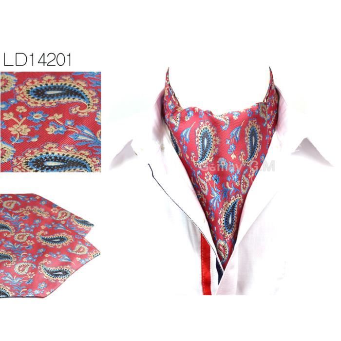 Cravate,Hommes Cru De Cajou Floral De Mariage Formelle Cravate Ascot ...