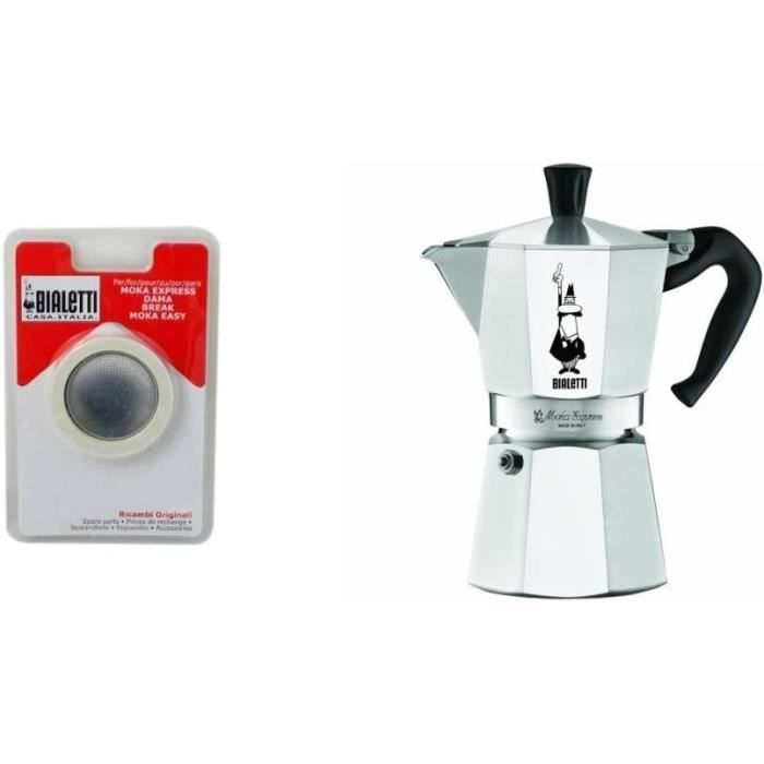 Bialetti Moka Express Cafetiere en aluminium et acier inoxydable, 9 ...
