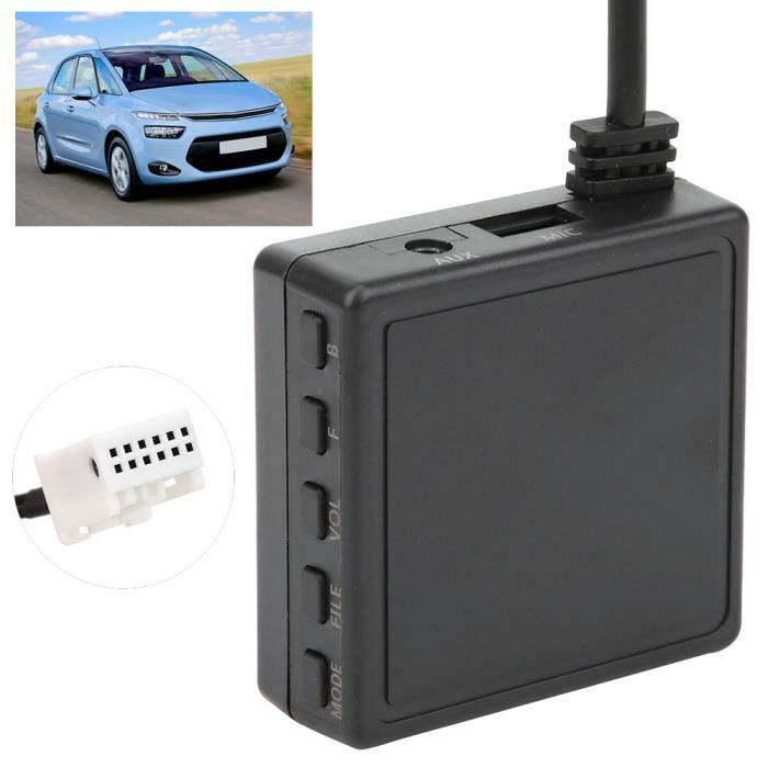 Dioche Module Bluetooth AUX 12Pin Microphone sans fil pour Peugeot C2 ...