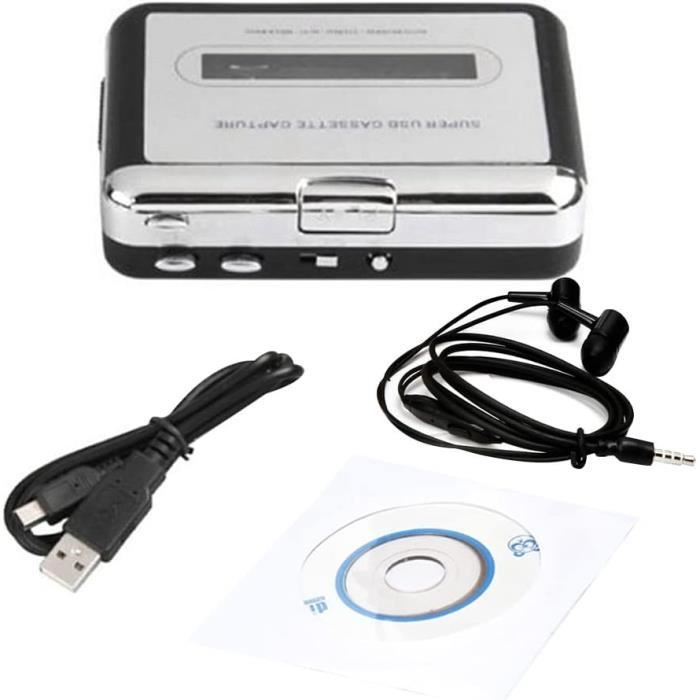 Lecteur De Cassette Convertisseur De Cassette Usb En Mp3 Capture Audio ...