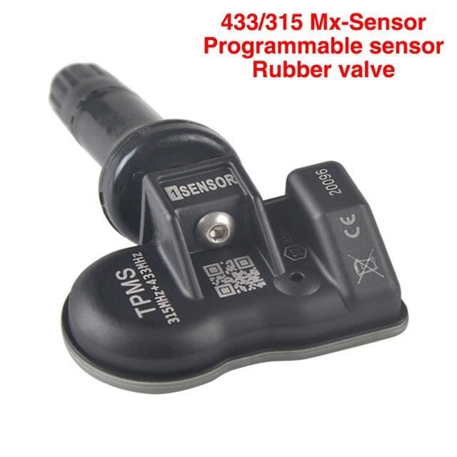 Capteur TPMS de pression,R--Capteur Programmable 315 433MHz Mx TPMS 2 en 1, Valve réglable ...