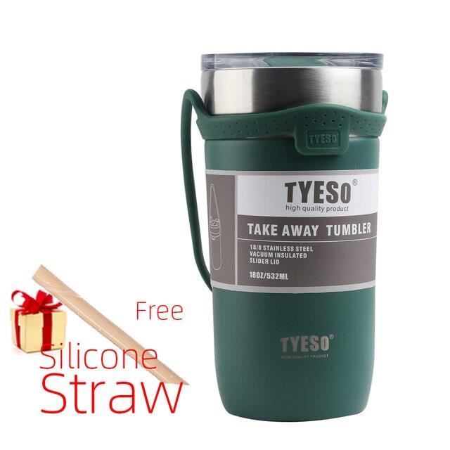 GOURDE BIDON,Green MUGS-550ml--Bouteille de café isotherme en acier ...