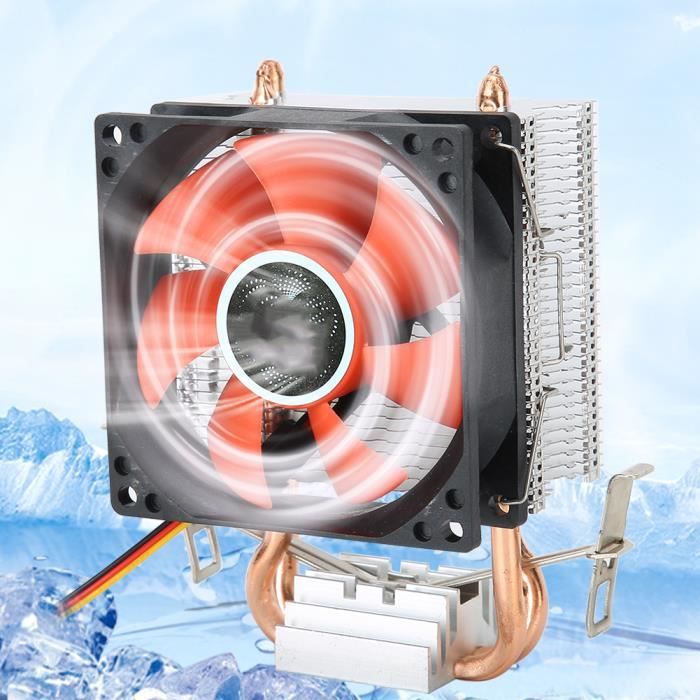 Zerone refroidisseur de processeur Mini CPU Cooler 2 Heatpipes High Air ...