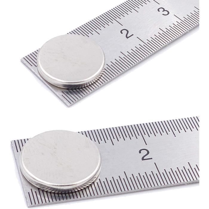 Brudazon 10 Mini Aimants Disques 12x2mm N52 Niveau Le Plus Forte ...