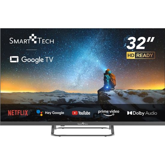 Smart Tech TV LED HD 32" (80 cm) Smart TV Google 32HG01V 3 HDMI, 2 USB ...