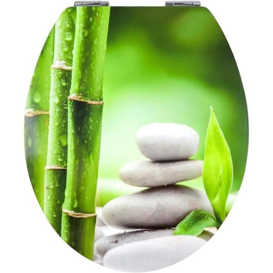 Abattant Wc Bois, Abattant Wc Avec Frein De Chute, Cuvette Toilette (Mdf1817)[H612] - Cdiscount ...