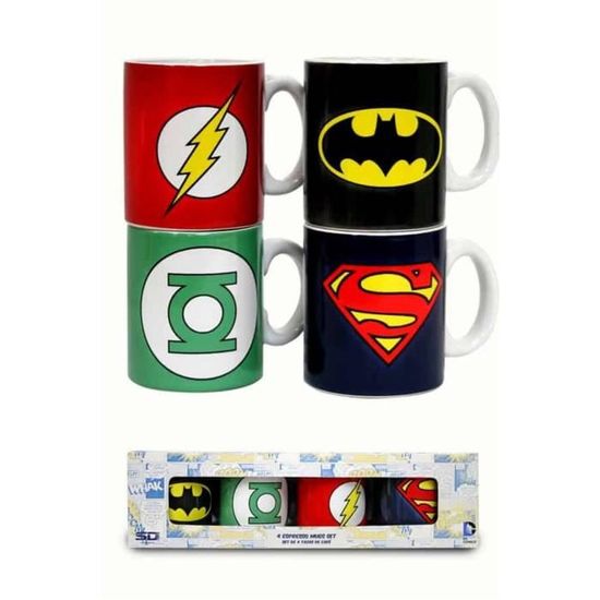 DC COMICS - Mug - Set de 4 tasses Expresso - Cdiscount Puériculture ...
