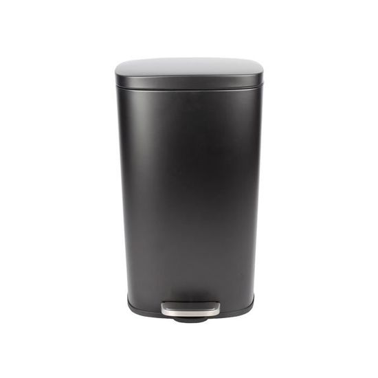 Selekta Poubelle De Cuisine Rectangulaire à Pédale 30l Noire