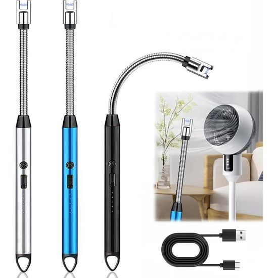 Vegena Lot de 3 briquets à arc électrique - Rechargeable par USB ...